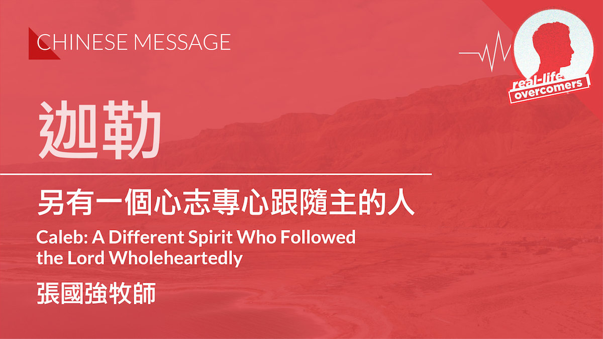 迦勒 : 另有一個心志專心跟隨主的人 Caleb: A Different Spirit Who followed the Lord ...